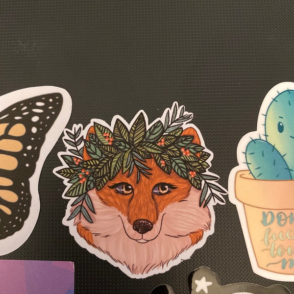 Fox Sticker, Red Fox Sticker, Fox Decal, Red Fox Decal, Red Fox ...