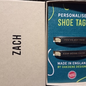 Personalised Metal Shoe Tags - Etsy