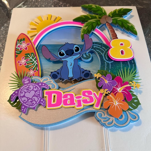 Stitch Cake Topper Lilo & Stitch Cake Topper Lilo and Stitch Party - Etsy