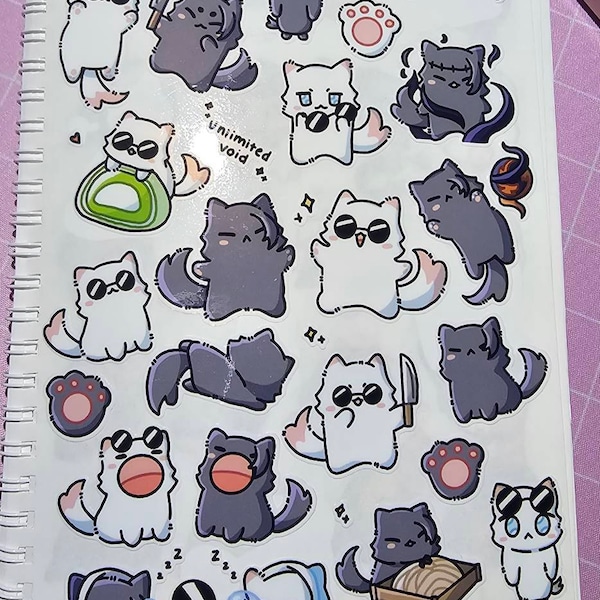 NEW! CLOVE || Cute Chibi Valorant Neko Stickers || Glossy Vinyl || Cute ...
