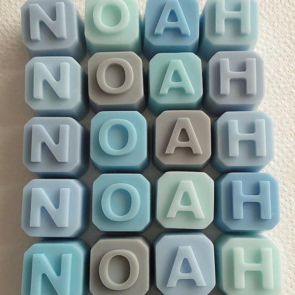Pastel Colour Letters Soap, Personalized Baby Name Soap, Baptism ...