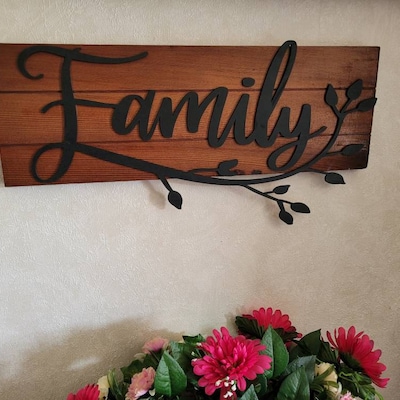 Family Cursive SVG, Family Wall Decor SVG, Family SVG, Family Design ...