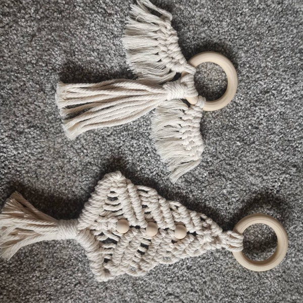 Set of 3 Miniature Macrame Wall Hangings - Etsy