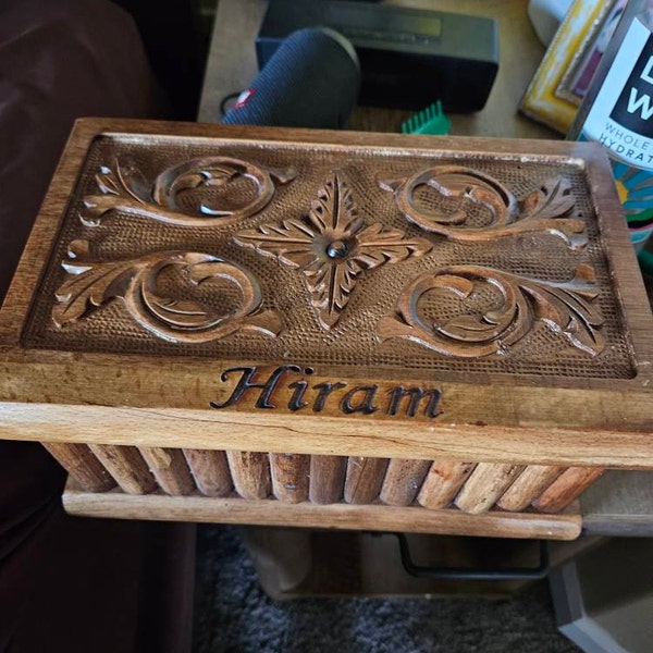 Puzzle Box With Secret Key Wooden Puzzle Box Walnut Custom Secret Lock ...