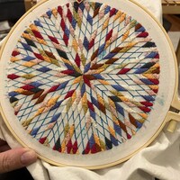 Rhombus Geometric Embroidery Pattern - Etsy Canada