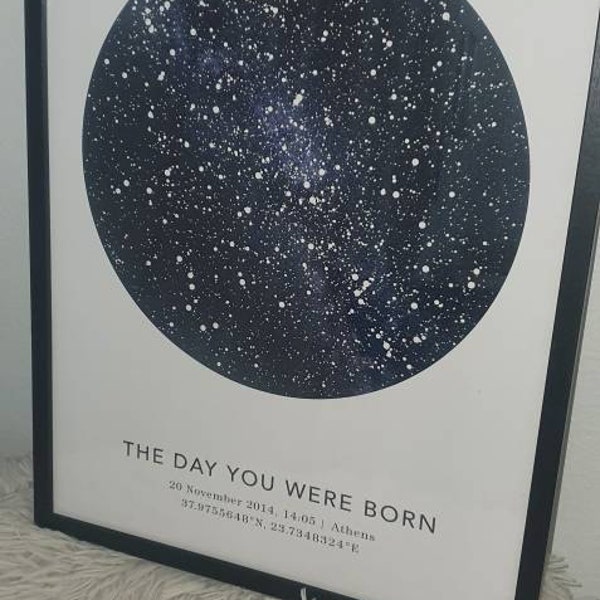 Printable Star Map of the Night Sky by Date, Constellation Map by ...