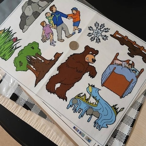 Going on a Bear Hunt Felt Board Story / Flannel Board Set/ Storytelling ...