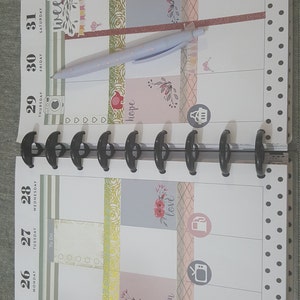 Weekly Sticker Set Watercolor Flowers Planner Stickers - Etsy