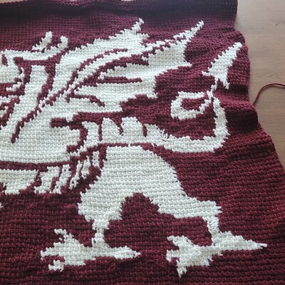 Happy Mushroom Graph & Pattern C2C Tapestry Crochet - Etsy