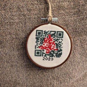 Christmas QR Code Cross Stitch Pattern Bundle 2, Play Songs on Youtube ...