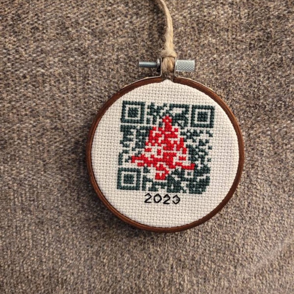 Last Christmas QR Code Cross Stitch Pattern, Plays Wham! Song on ...