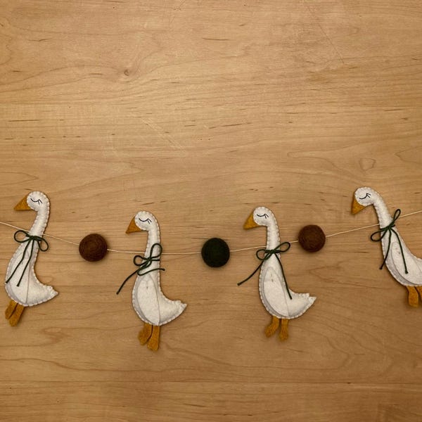 Custom Goose Felt Banner, Geese Banner for Nursery/room, Geese Garland ...