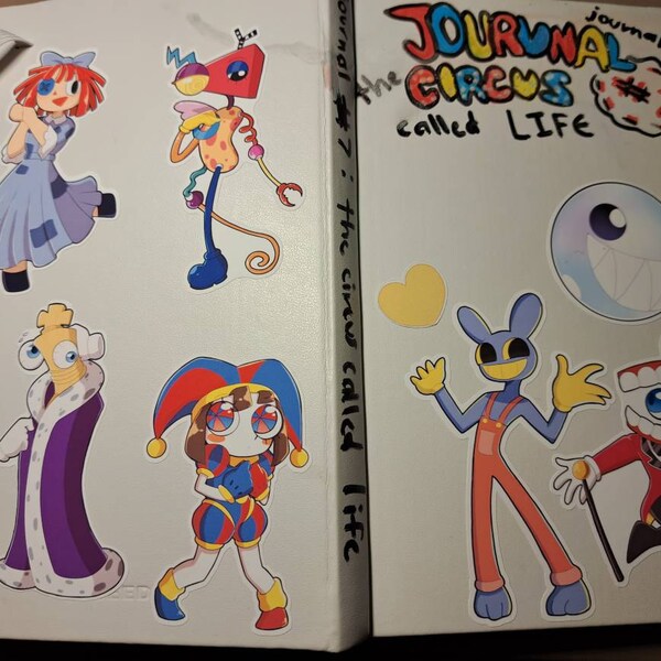 STICKER- the Amazing Digital Circus (TADC Sticker - Pomni, Jax, Ragatha ...