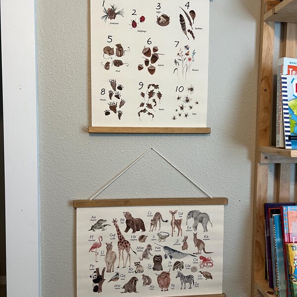 Woodland Numbers | Numbers Sign | Fabric Wall Hanging | Kids Room Decor ...