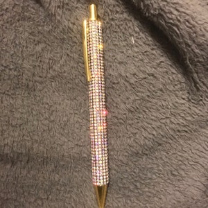 Colored Diamond Top Pen With Crystals. - Etsy