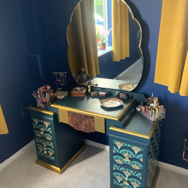 SOLD but Similar Items Available for Commission. RARE Stunning Hand Painted and Decoupaged ...