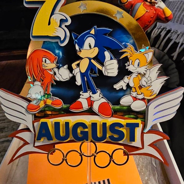 Sonic and Friends Cake Topper - Etsy