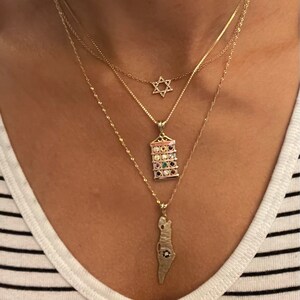 14k Gold Pomegranate Ruby Pendant Jewish Jewelry Gold - Etsy