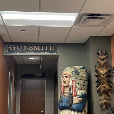 Gunsmith Wood Sign Hand Crafted Antique Decor - Etsy