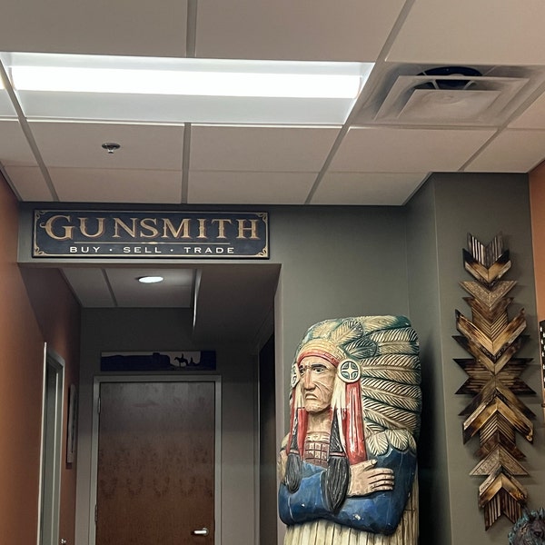 Gunsmith Wood Sign - Hand Crafted Antique Decor - Etsy