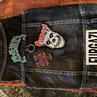 Biscuits Punk Rock Dog Embroidered Patch - Etsy