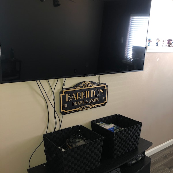 Custom Art Deco Sign - Personalized Wall Decor, Custom Marquee Sign ...