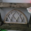 Ivory Point Cathedral Wood Window Collection - Set of 2 Medium Ivory ...