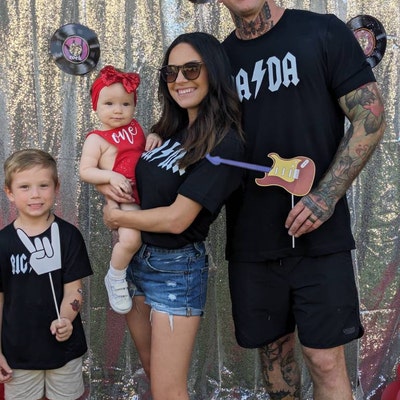 Rock N Roll Birthday Family Shirts, Personalized Rocking Birthday Shirt ...