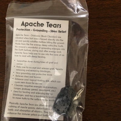 Apache Tears Volcanic Black Obsidian Rough Apache Tears Raw Apache ...