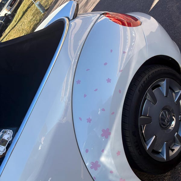 Sakura Flower Holographic Vinyl, Cherry Blossom Vinyl Decal, Sakura ...
