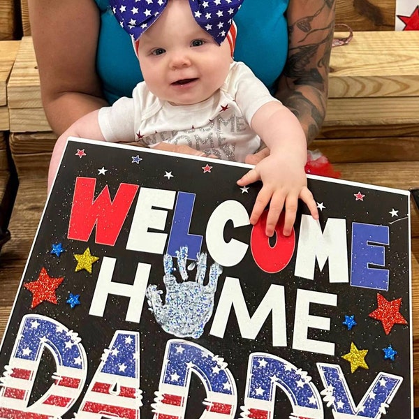 Welcome Home Daddy Sign, Deployment Homecoming Poster, Move It I Haven ...