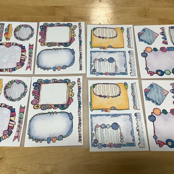 Pokey Out Page Borders (borders That Peek Out the Top of Your Journal ...