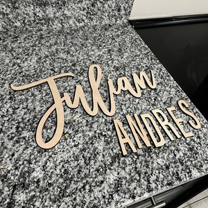 Custom Name Sign First & Middle Name. Personalized Name Sign - Etsy