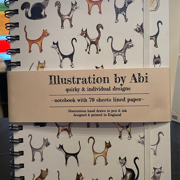 Cat Wrapping Paper, Cat Gift Wrap, Gift for Cat Lover, Cat Illustration ...