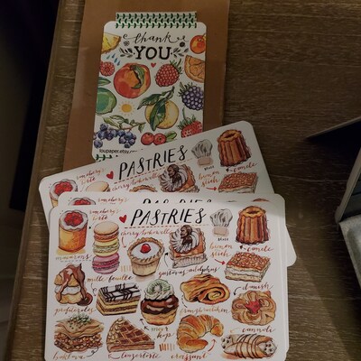 Pastries Postcard. - Etsy