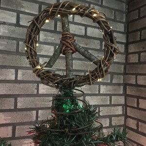 Peace Sign Tree Topper - Etsy