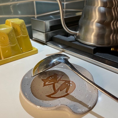 Bee Spoon Rest, Bumblebee Spoon Rest, White Bee Spoon Rest, Honey Bee ...