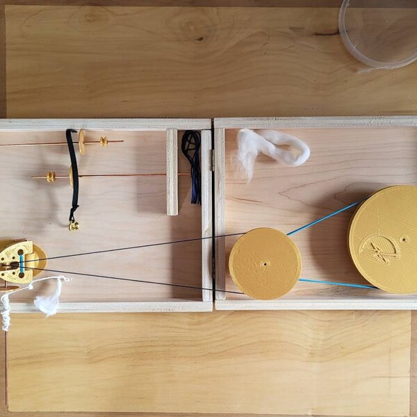 DIY Charkha Spinning Wheel Kit (3D Printed) - Etsy