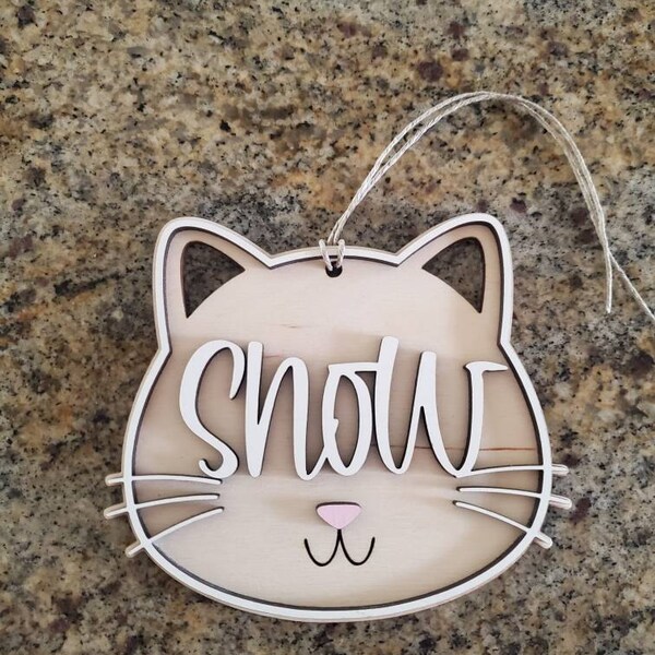 Personalized Cat Ornament | Custom Cat Ornament | Personalized Pet ...