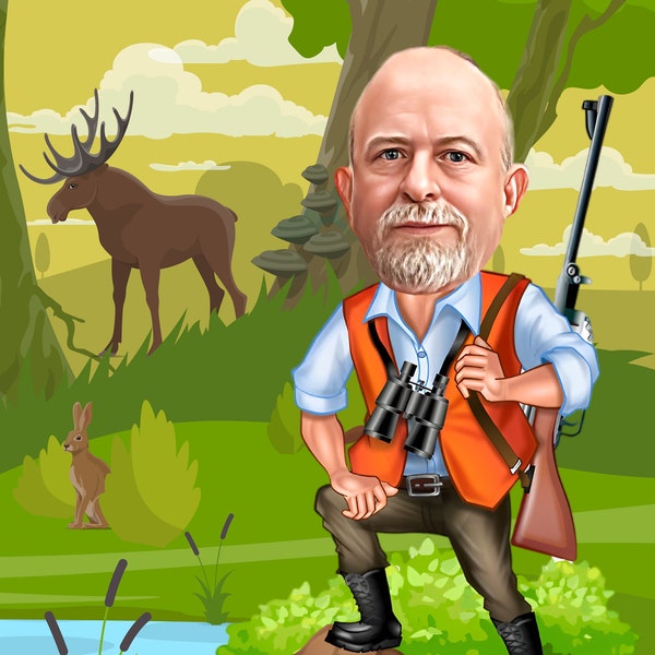 Custom Female Super Boss Cartoon Portrait, Boss Portrait, Gifts for ...