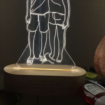 Custom Photo Lamp,custom 3D Lamp Gift,custom Line Art Photo Lamp,custom ...