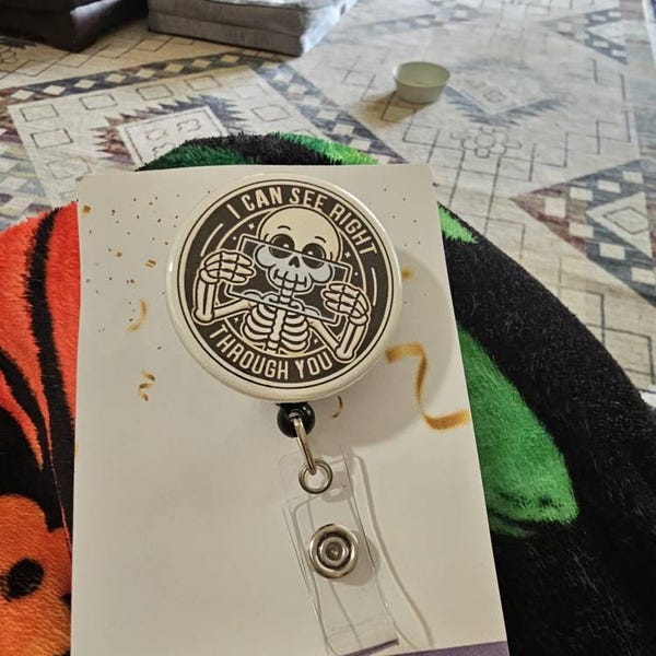 Coffee Ghost Badge Reel, Halloween Badge Reel, Cute Pink Ghost ...