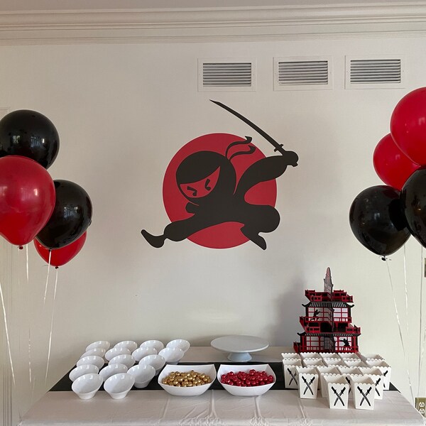 Ninja Wall Decal | Samurai Wall Sticker | Warrior Wall Decor | Ninja ...