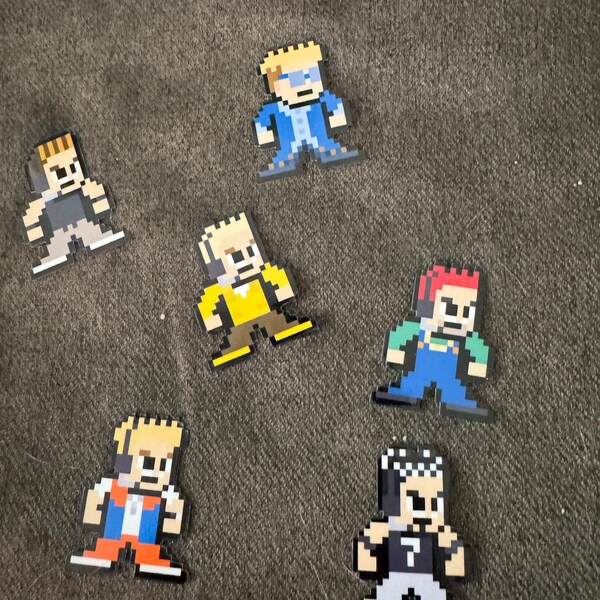 8-bit Pixel Art Stickers Horror Movie Villains Collection Vinyl Sticker ...