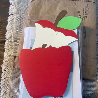Apple Gift Card Holder, Teacher Gift Card Holder, Gift for Teacher ...