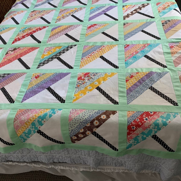 Rainy Day Umbrella Quilt Block Pattern - PDF Includes Instructions for 6 Inch and 12 Inch ...