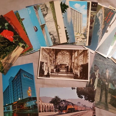 25 Antique and Vintage Postcards Random Lot From the 1920s Through '80s ...