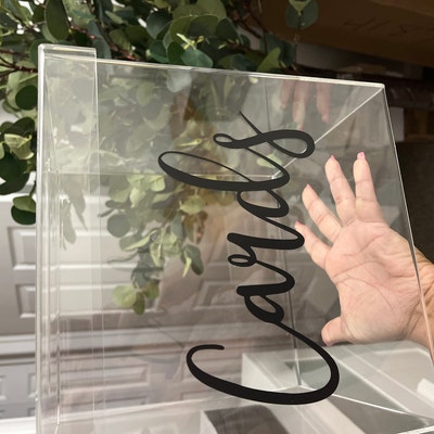 Cards Decal Wedding Card Box Decal Decal Only Wedding Decal Sticker ...