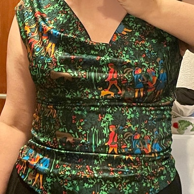 Draped Collar Satin Blouse Sewing Pattern, Cowl Neck, Easy Beginner ...