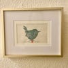 Blue Wren Wren, Original Linocut, Hand-pulled Print, Jenny Wren, Bird ...
